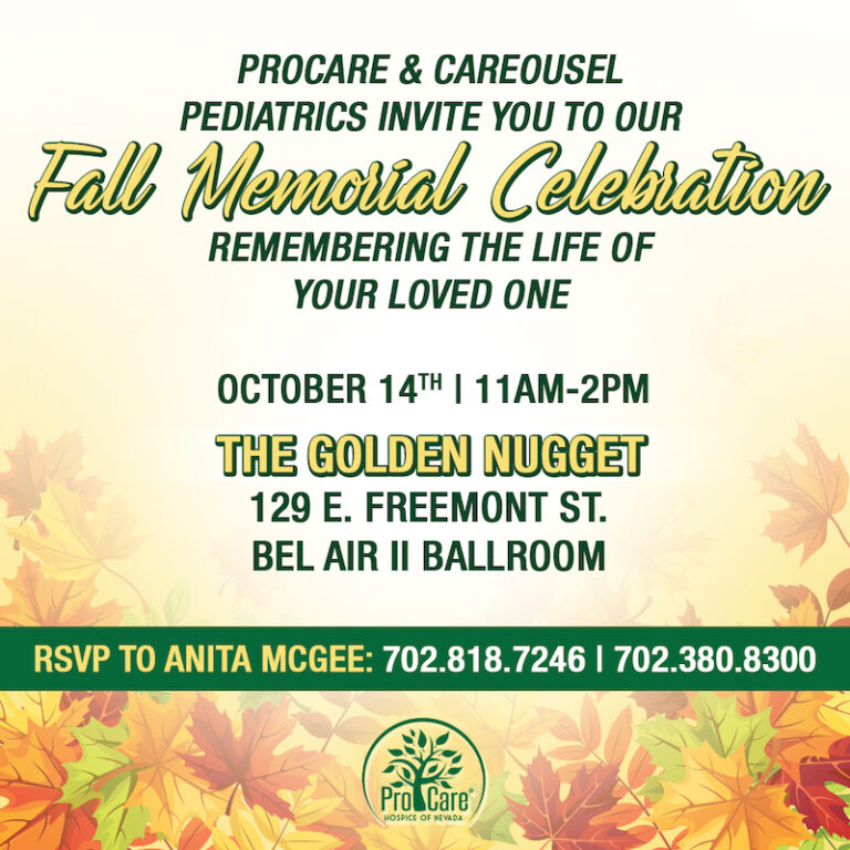 Fall Memorial Celebration - ProCare Hospice
